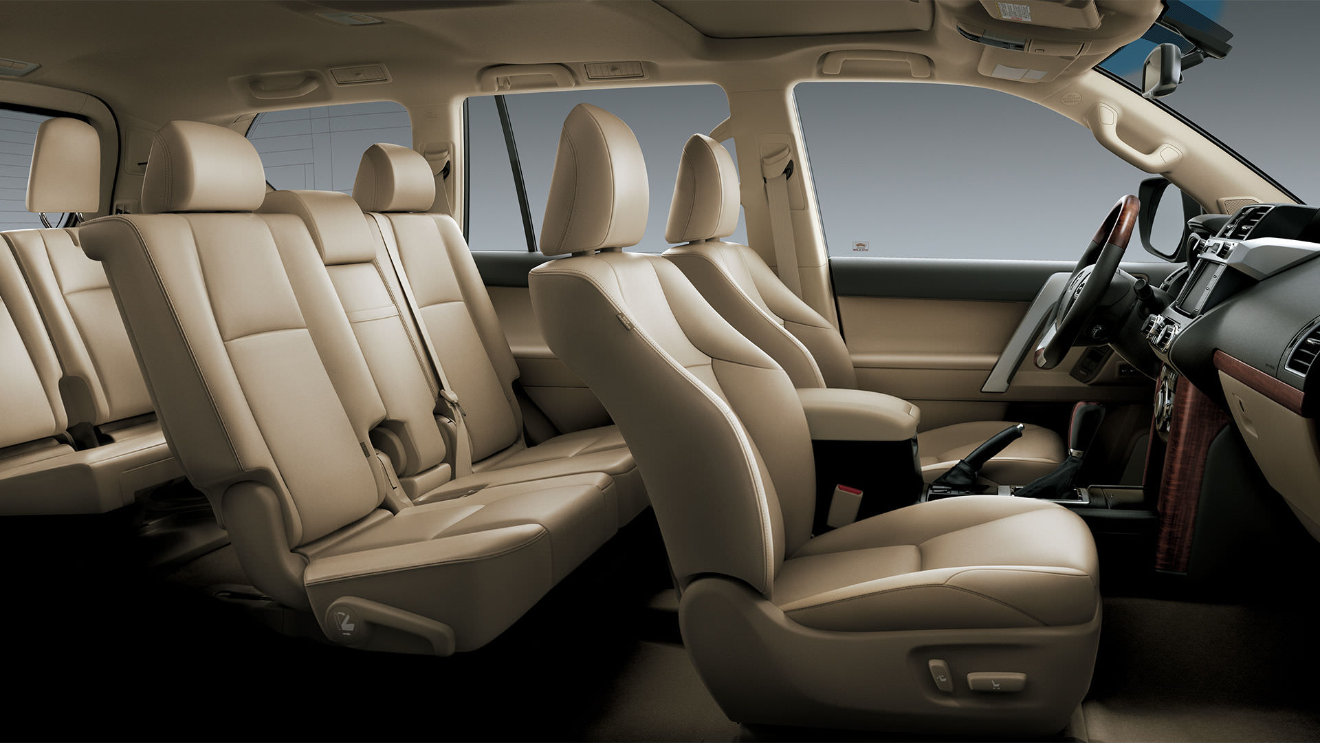Land Cruiser Prado Interior Beige Seats