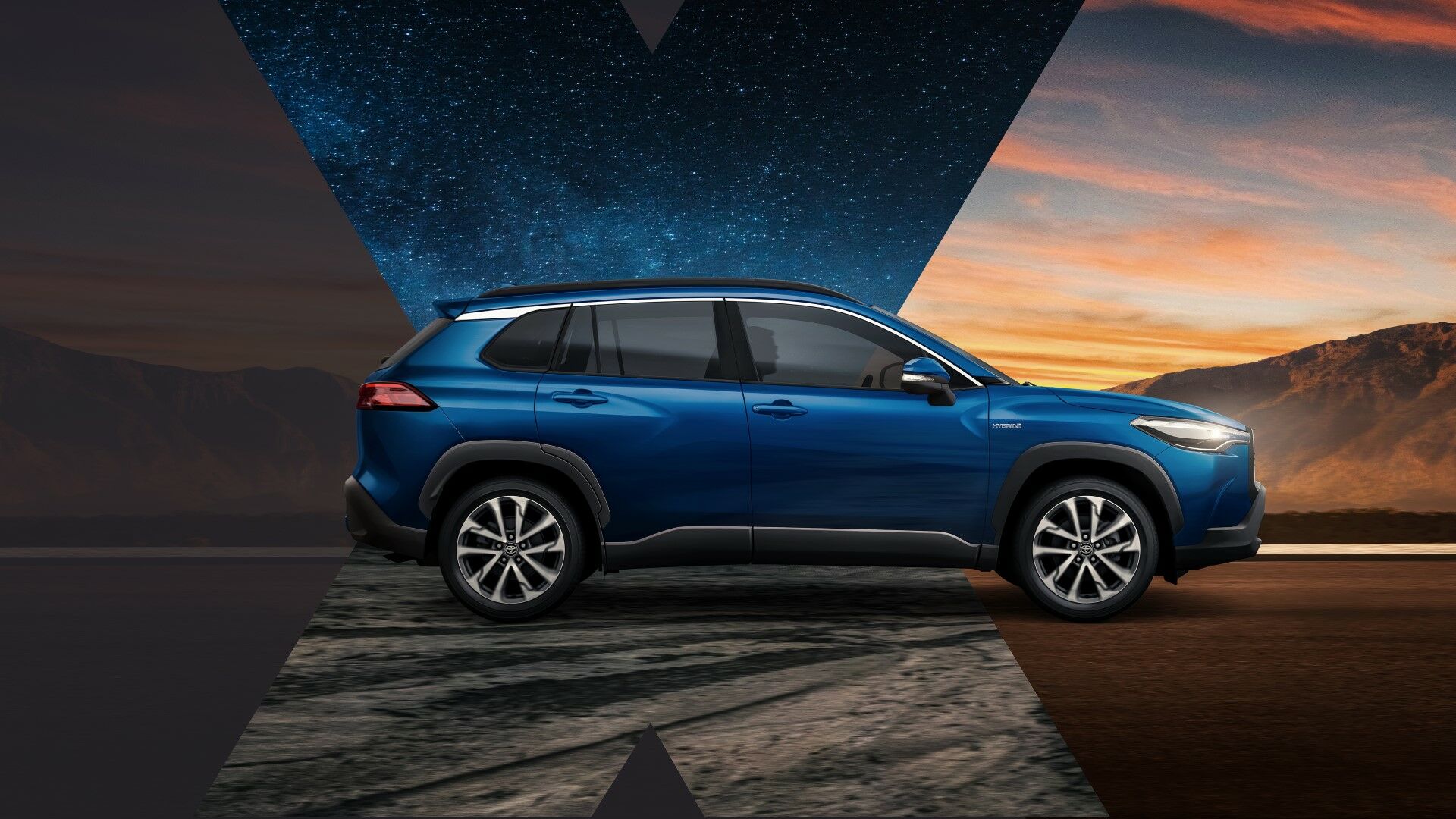 Corolla Cross Hybrid Exterior Side View